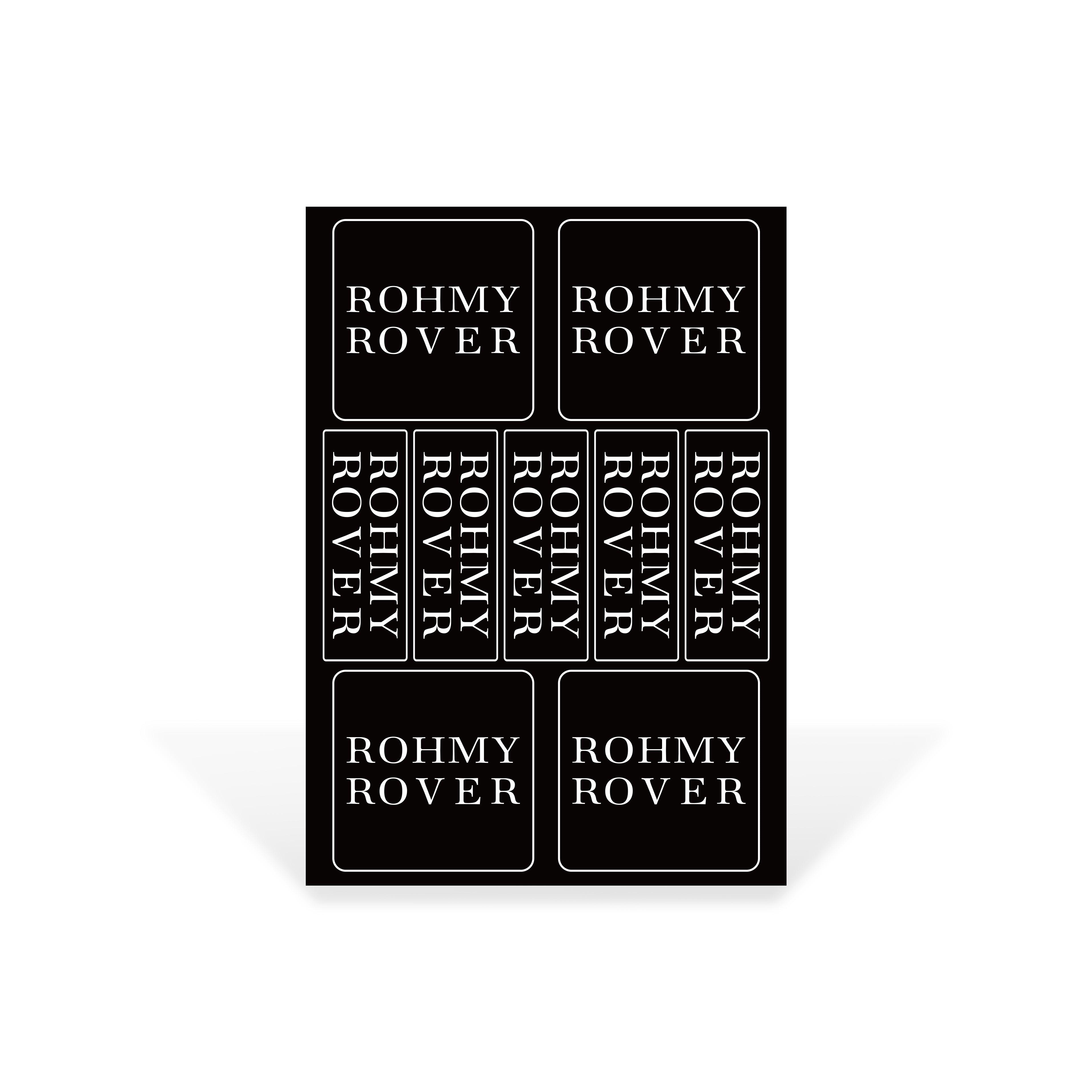 ROHMY ROVER STICKER PACK – ROHMY AUSTRALIA